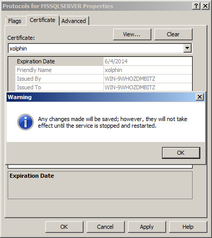 SQL Server 2012 - Installatie certificaat